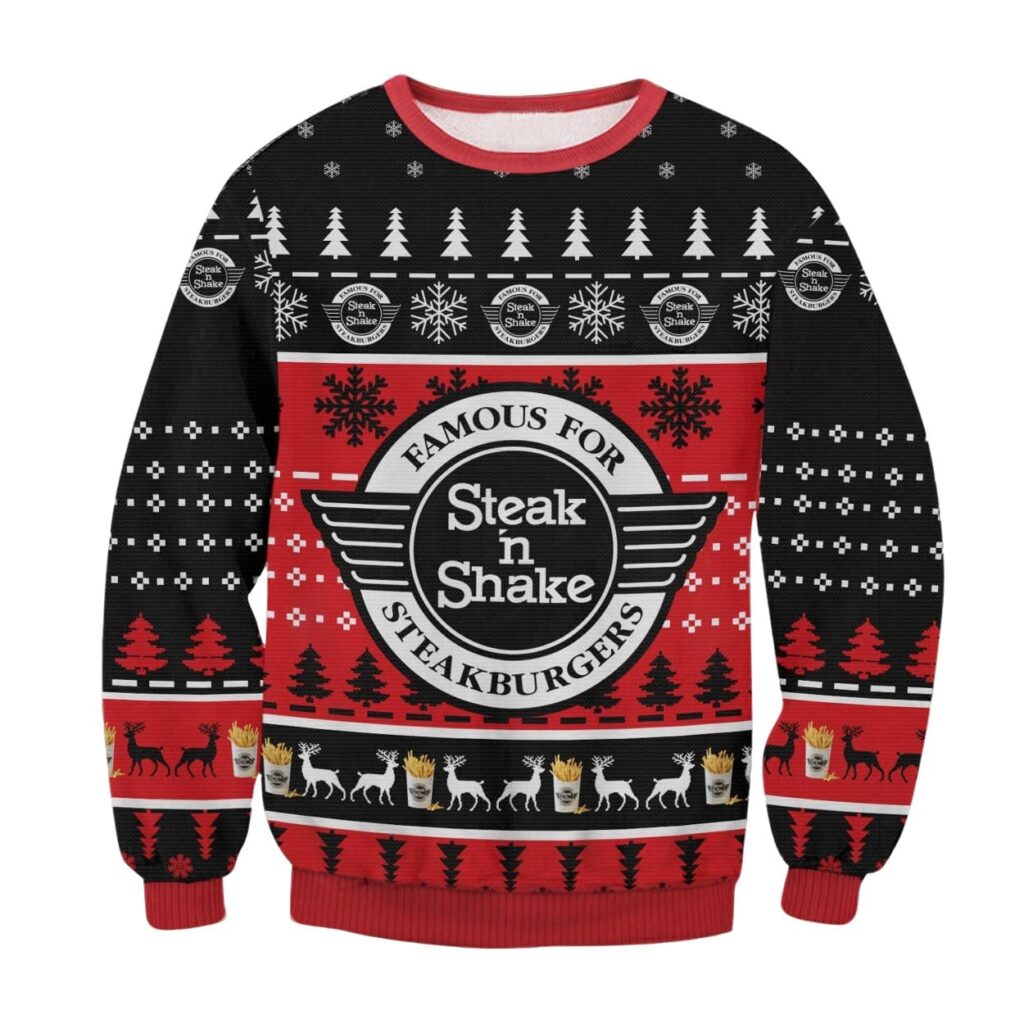 Christmas Steak N Shake Ugly Sweater - Icestork