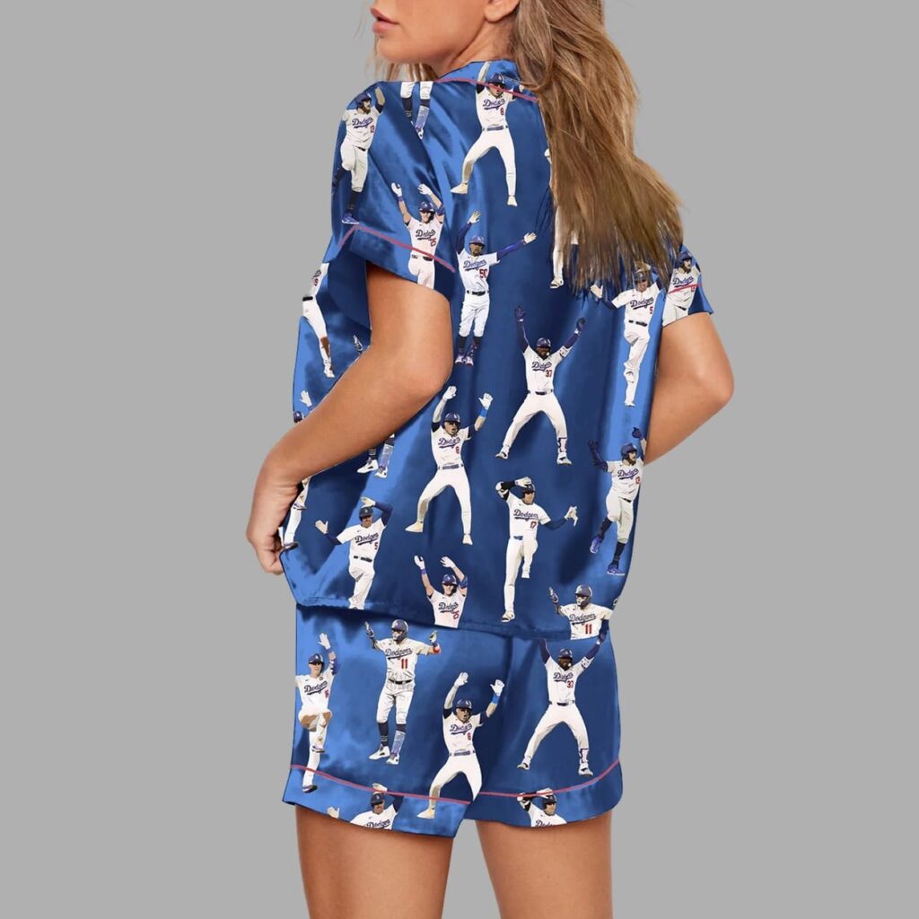 Blue Dodgers Baseball Pajama Set - Icestork