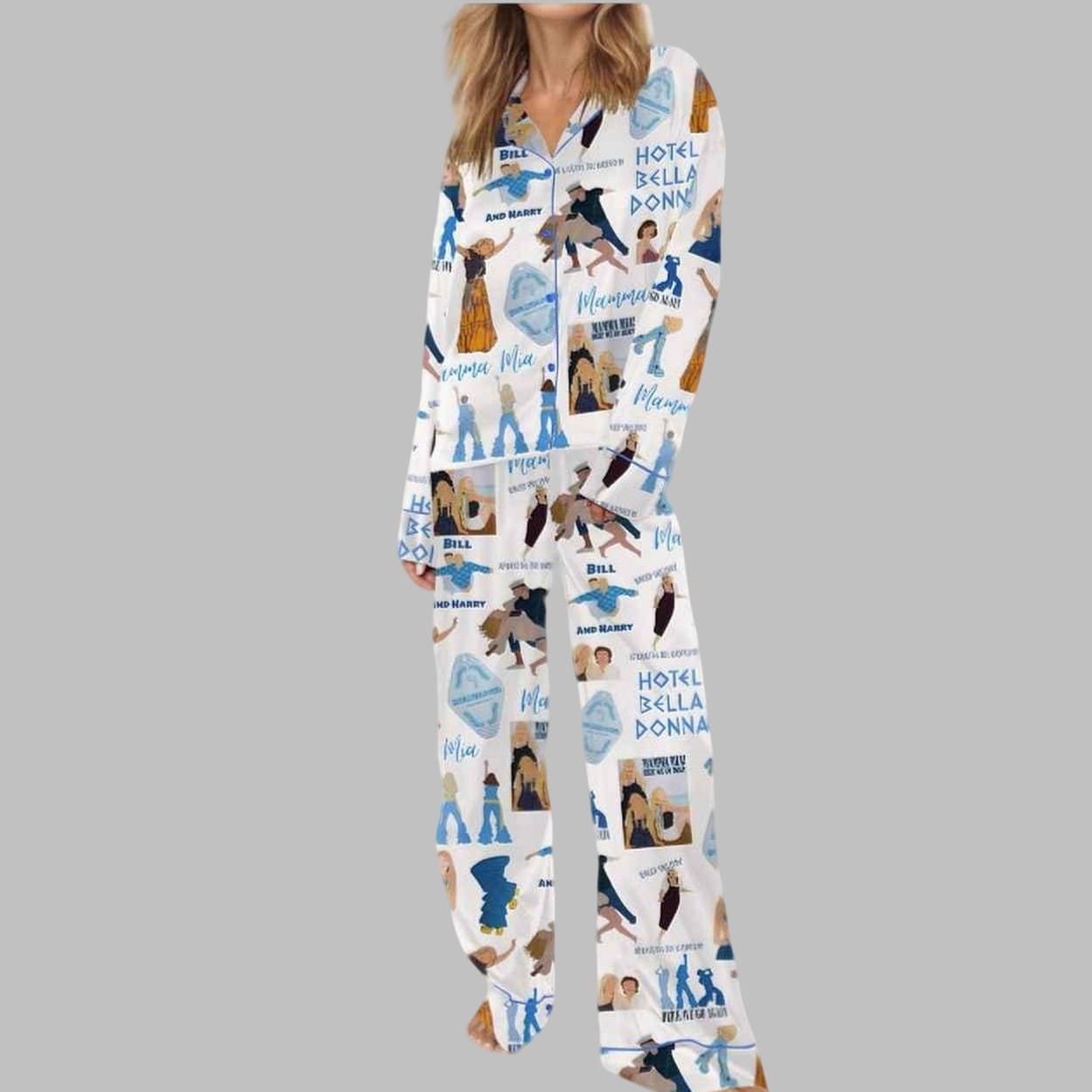 Mamma Mia Satin Pajama Set - Icestork