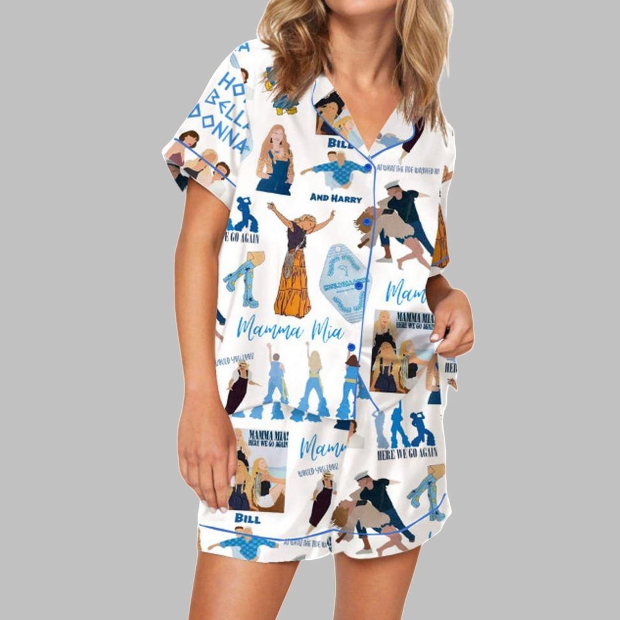 Mamma Mia Satin Pajama Set - Icestork