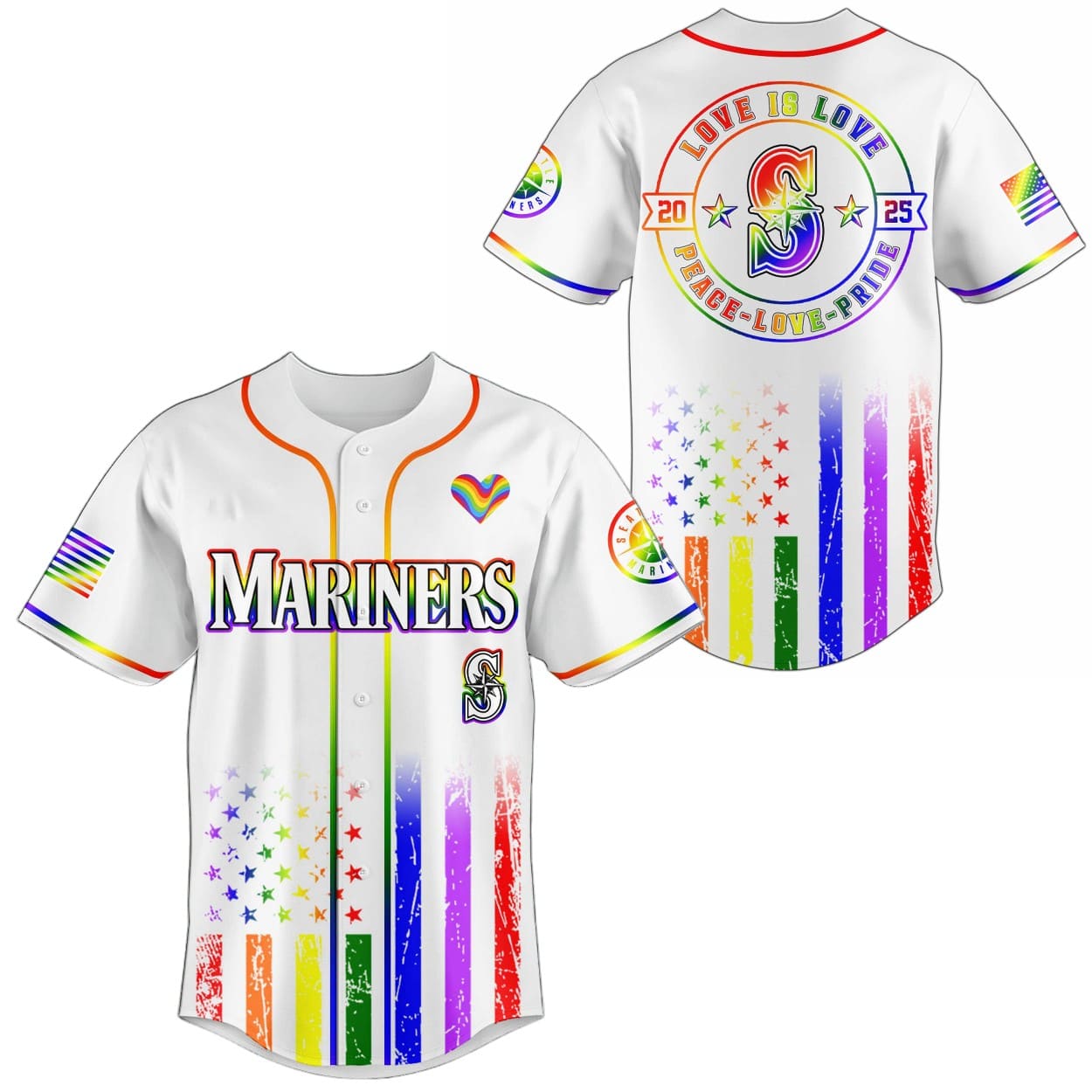 Mariners Happy Pride Month Limited Edition Jersey 2025 - Icestork
