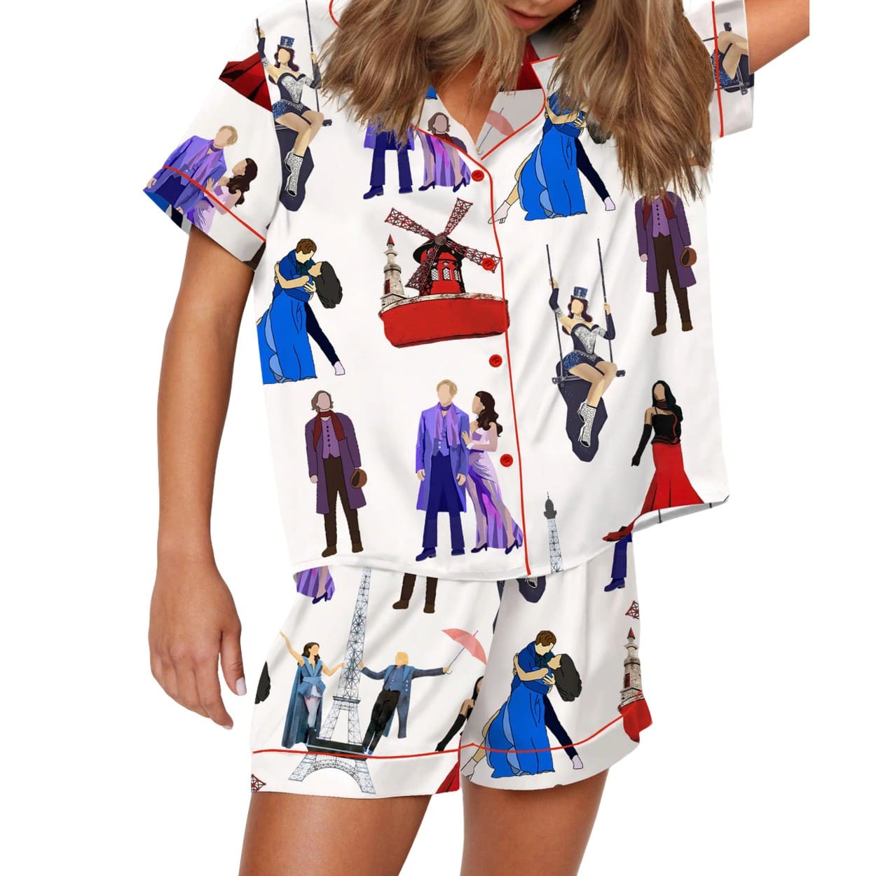 Musical Can-Can Dancer Satin Pajama Set - Icestork