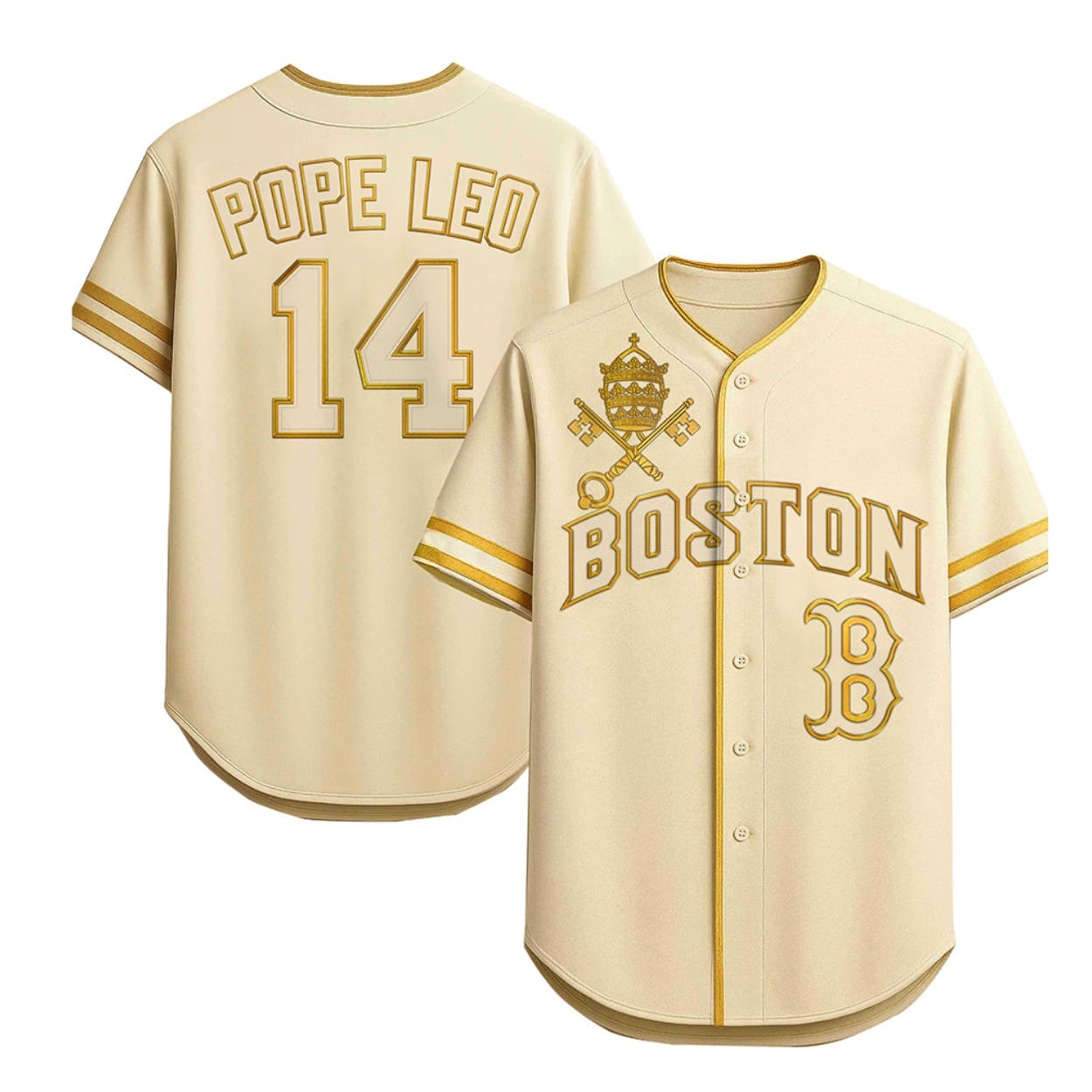 Pope Leo XIV Red Sox Jersey - Icestork