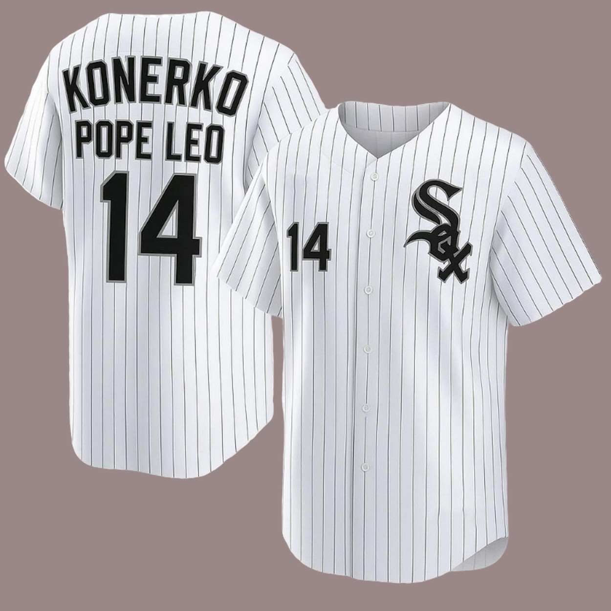 White Sox Konerko Pope Leo XIV Jersey - Icestork