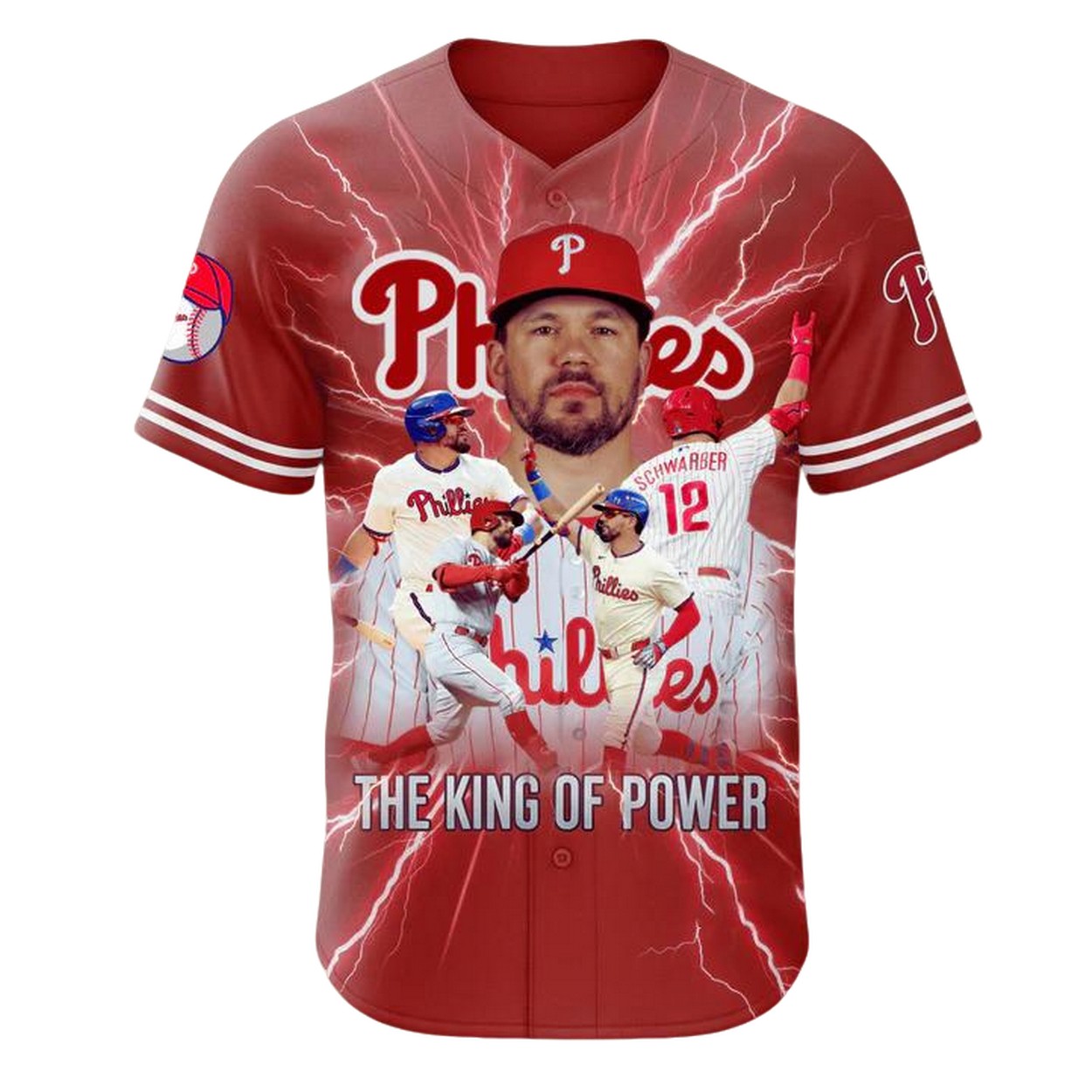 Kyle Schwarber The King Of Power NL Champions 2025 Jersey - Icestork