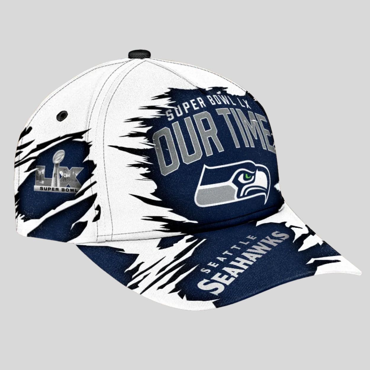 2026 Seattle Seahawks SB LX Our Time Classic Cap